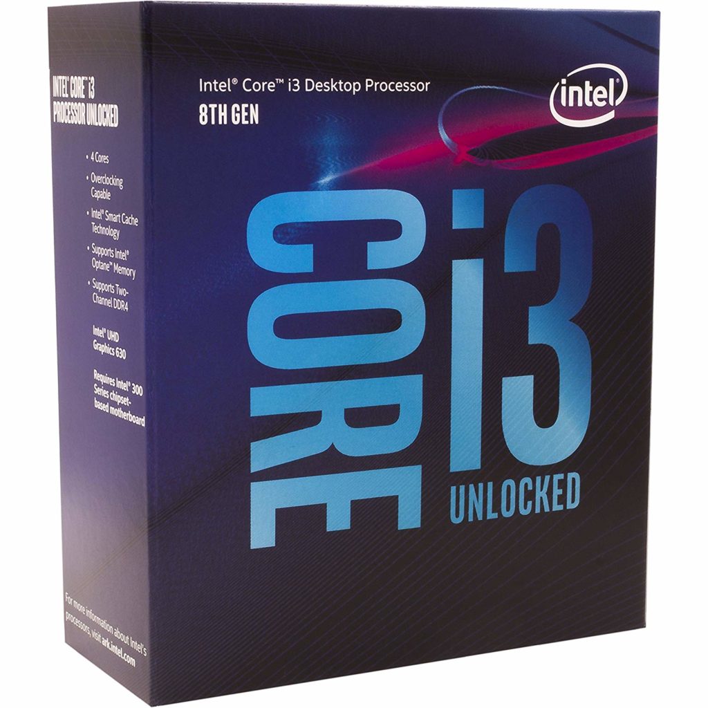 Processeur gamer Intel Core i3-8100 : Test et avis