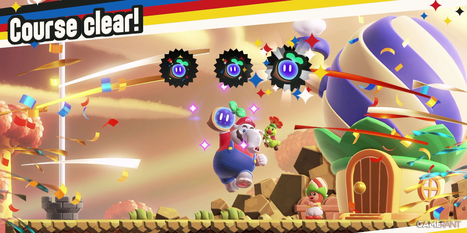 Guide de course Super Mario Bros. Wonder : Bulrush Express à 100% (Tous ...