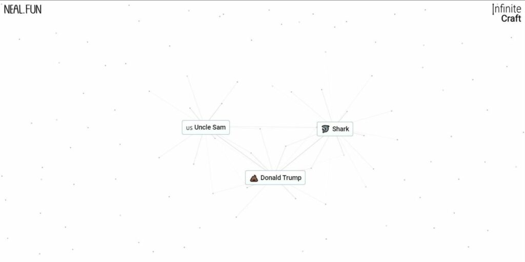 Infinite Craft : Comment fabriquer Donald Trump - Materiel-Gamer